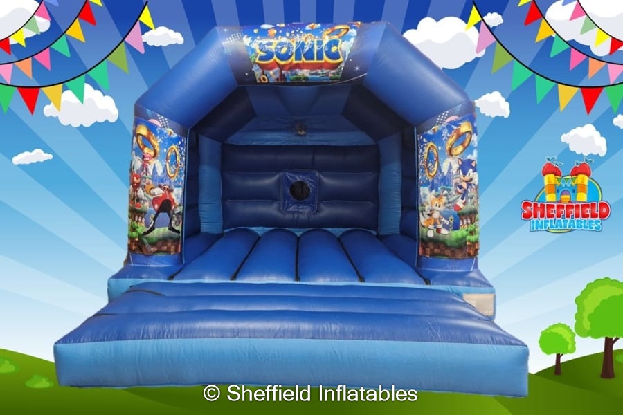 12.5ft Sonic Bouncy Castle Hire in Chesterfield | Sheffield