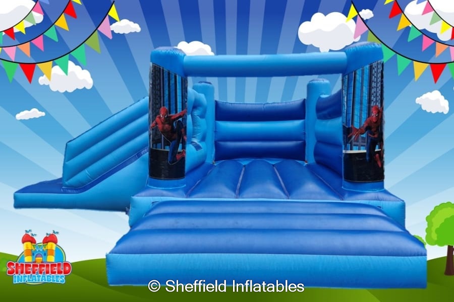 Spiderman bouncy castle hire in Chesterfield | Sheffield